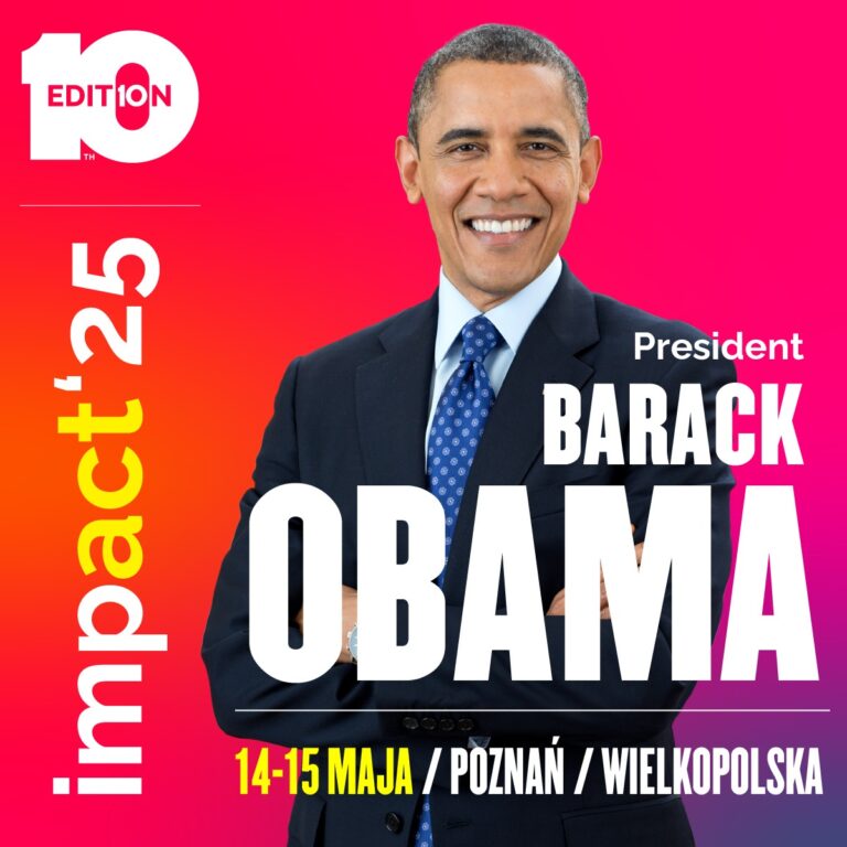 Barack Obama to Speak at Impact’25 in Poznań